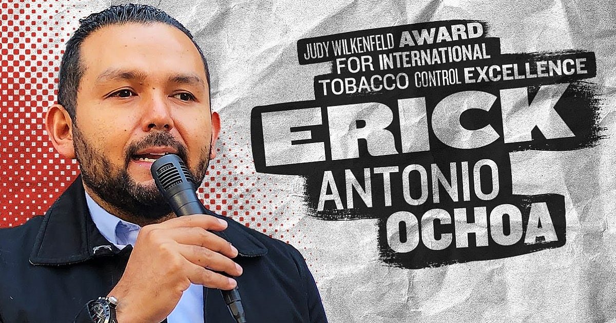 Erick Antonio Ochoa será honrado por… | Campaign for Tobacco-Free Kids